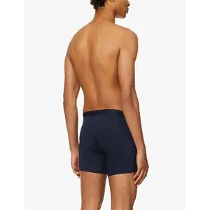 Derek Rose Jack Mid-rise Stretch-cotton Trunks - Navy