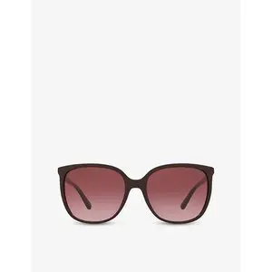 Michael Kors Anaheim Square Frame Acetate Sunglasses - Brown
