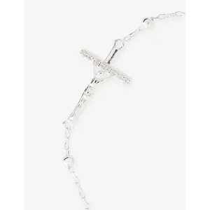 COMMONLINES Sterling Studded Cross Chain Bracelet