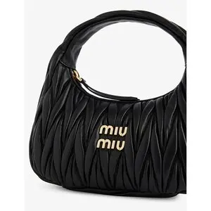 Miu Miu Wander Mini Hobo Bag - Nero