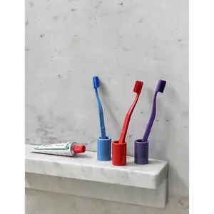 HAY Cylindrical Stoneware Toothbrush Holder