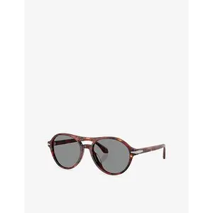 Giorgio Armani Round Frame Acetate Sunglasses