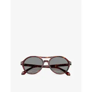 Giorgio Armani Round Frame Acetate Sunglasses
