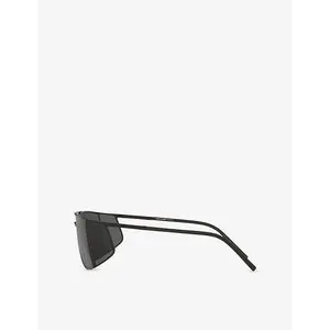 Saint Laurent Sl 750 Rectangular Metal Sunglasses
