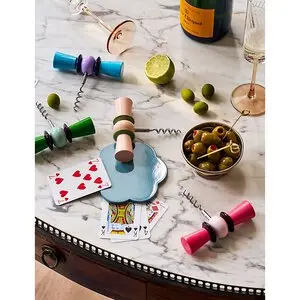 ADDISON ROSS LONDON Amie Bow Tie Corkscrew - Pink