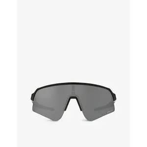 Oakley Acetate Wraparound Sunglasses - Black