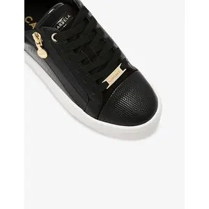Carvela Faux-leather Low-top Trainers With Zip