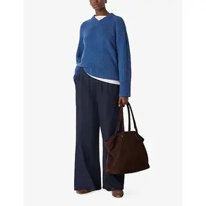 Whistles V-neck Knitted Wool Jumper