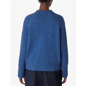 Whistles V-neck Knitted Wool Jumper