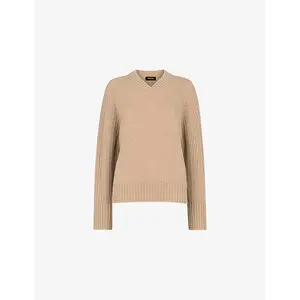 Whistles V-neck Knitted Wool Jumper