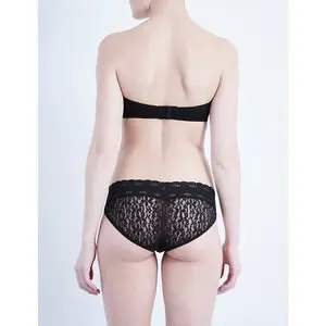 Wacoal Halo Stretch-lace Strapless Bra - Black