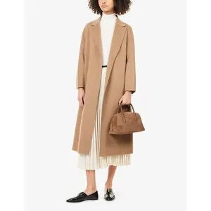 Max Mara Esturia Belted Wool Coat - Camel
