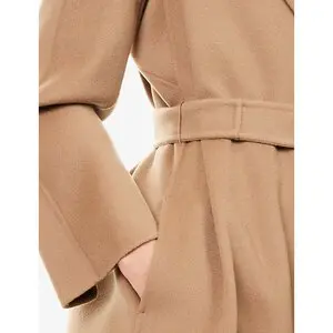 Max Mara Esturia Belted Wool Coat - Camel
