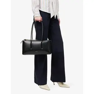 DEMELLIER Stockholm Leather Shoulder Bag - Black