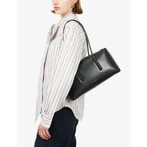 DEMELLIER Stockholm Leather Shoulder Bag - Black