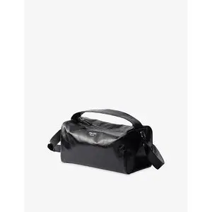 Prada Brand-embossed Leather Top-handle Bag - Black