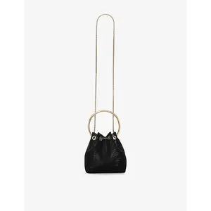 JIMMY CHOO Bon Bon Mesh Top-handle Bag - Black/light Gold