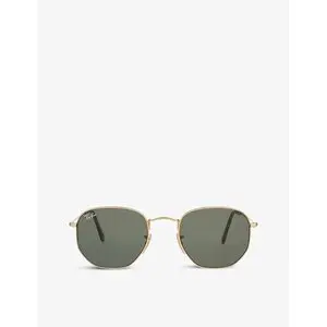 Ray-ban Hexagonal Frame Sunglasses - Gold