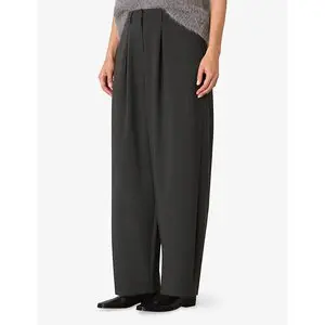 Whistles Barrel-leg Mid-rise Woven Trousers
