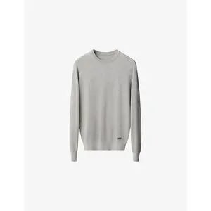 Eton Branded Crewneck Cotton-knit Sweatshirt - Light Grey