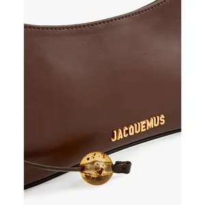 Jacquemus Le Bisou Perle Leather Shoulder Bag - Medium Brown