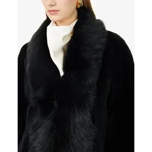Nour Hammour Sima Short Shearling Coat