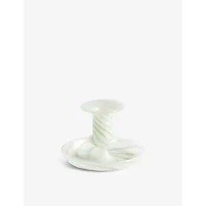 HAY Flare Glass Candle Holder 7.5cm - Green