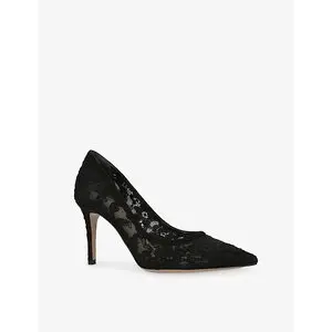 GIANVITO ROSSI Claudia 85 Lace Courts - Black