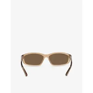 Balenciaga Bb0401s Rectangle-frame Sunglasses - Brown