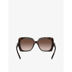 Michael Kors Butterfly-frame Acetate Sunglasses - Brown