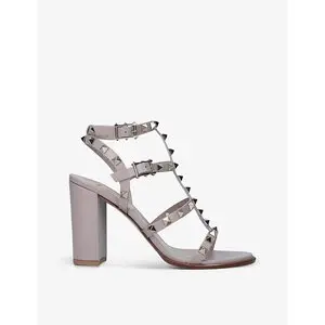Valentino Garavani Rockstud Open-toe Leather Heeled Sandals - Blush