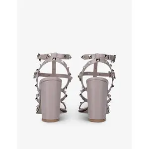 Valentino Garavani Rockstud Open-toe Leather Heeled Sandals - Blush