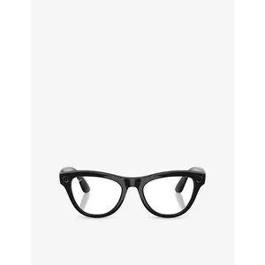 RAY-BAN META Ai Cat-eye Frame Glasses - Black