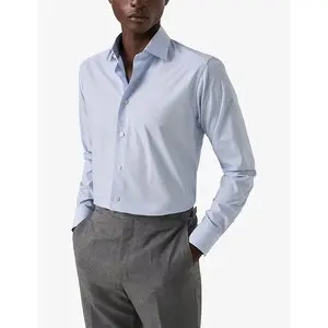 Eton Checked Slim-fit Cotton-twill Shirt