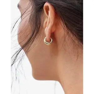 Monica Vinader Deia Sterling Hoop Earrings
