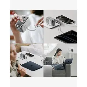 THE TECH BAR Momax Portable Travel Charger With Usb-c Cable