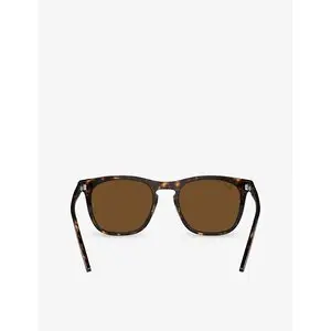 Ray-ban Rb2210 Square-frame Propionate Sunglasses - Brown