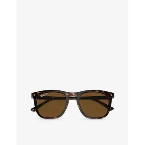 Ray-ban Rb2210 Square-frame Propionate Sunglasses - Brown