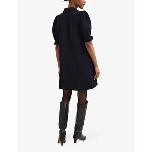PHASE EIGHT Scallop-trim Woven Mini Dress