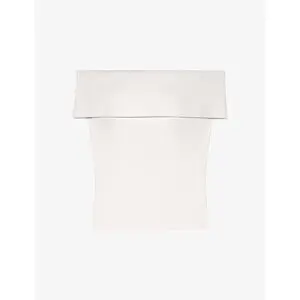 Maje Bardot-neck Slim-fit Stretch-woven Top