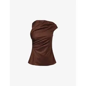 REFORMATION Dessa Asymmetric Off-shoulder Top