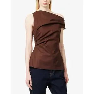 REFORMATION Dessa Asymmetric Off-shoulder Top