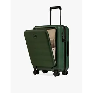 ANTLER Icon Stripe Front-pocket Polycarbonate Cabin Suitcase 56cm - Green