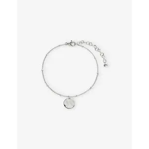 Monica Vinader Sterling Hammered Disc Chain Bracelet - Silver