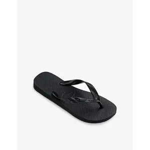 Havaianas Logo-embossed Rubber Flip-flops - Black