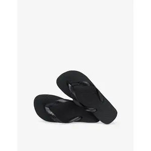 Havaianas Logo-embossed Rubber Flip-flops - Black