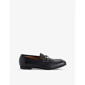Gucci Gg-monogram Horsebit Leather Loafers