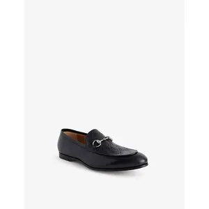 Gucci Gg-monogram Horsebit Leather Loafers