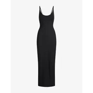 SKIMS Stretch-modal Maxi Dress - Obsidian