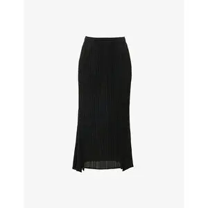Issey Miyake Pleated Knitted Midi Skirt